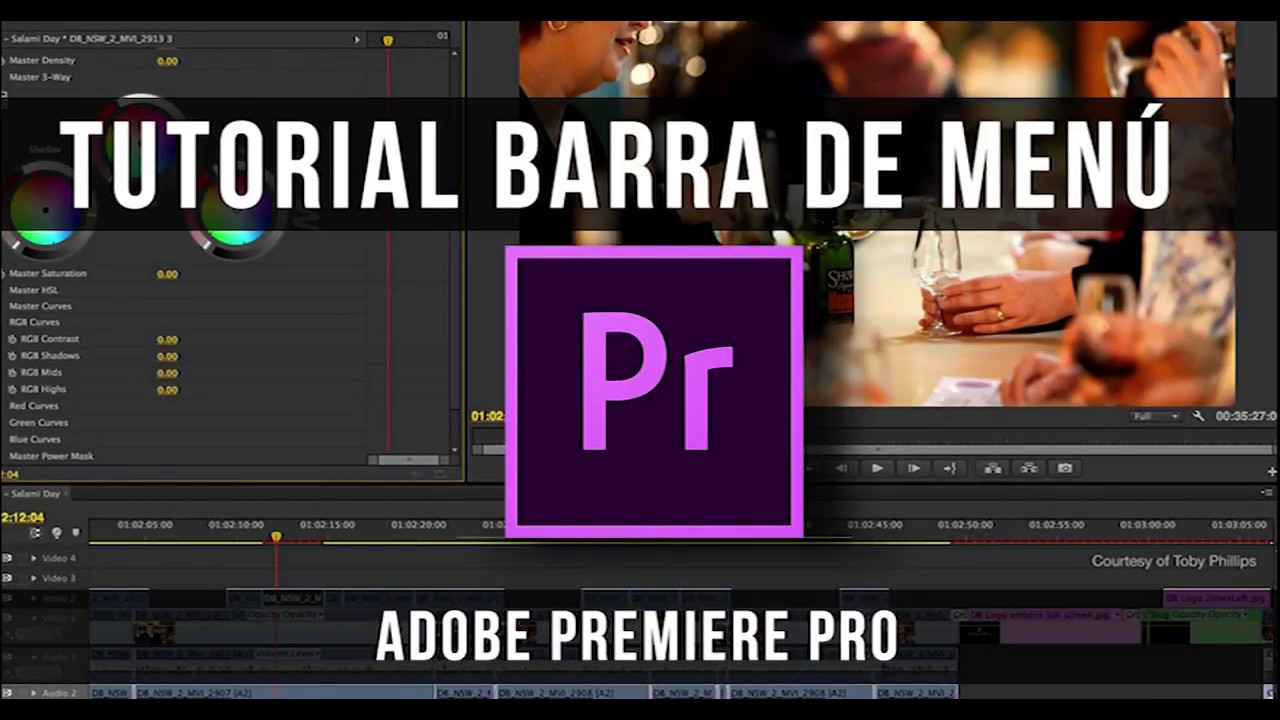 Vídeo tutorial - "Barra de menú" en Adobe Premiere Pro - YouTube