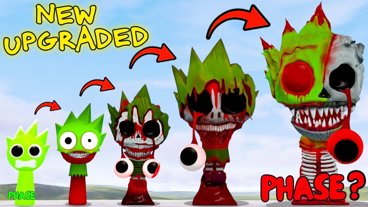 NEW UPGRADED EVOLUTION OF ALL PHASES LIME SPRUNKI in Garry's Mod! - YouTube