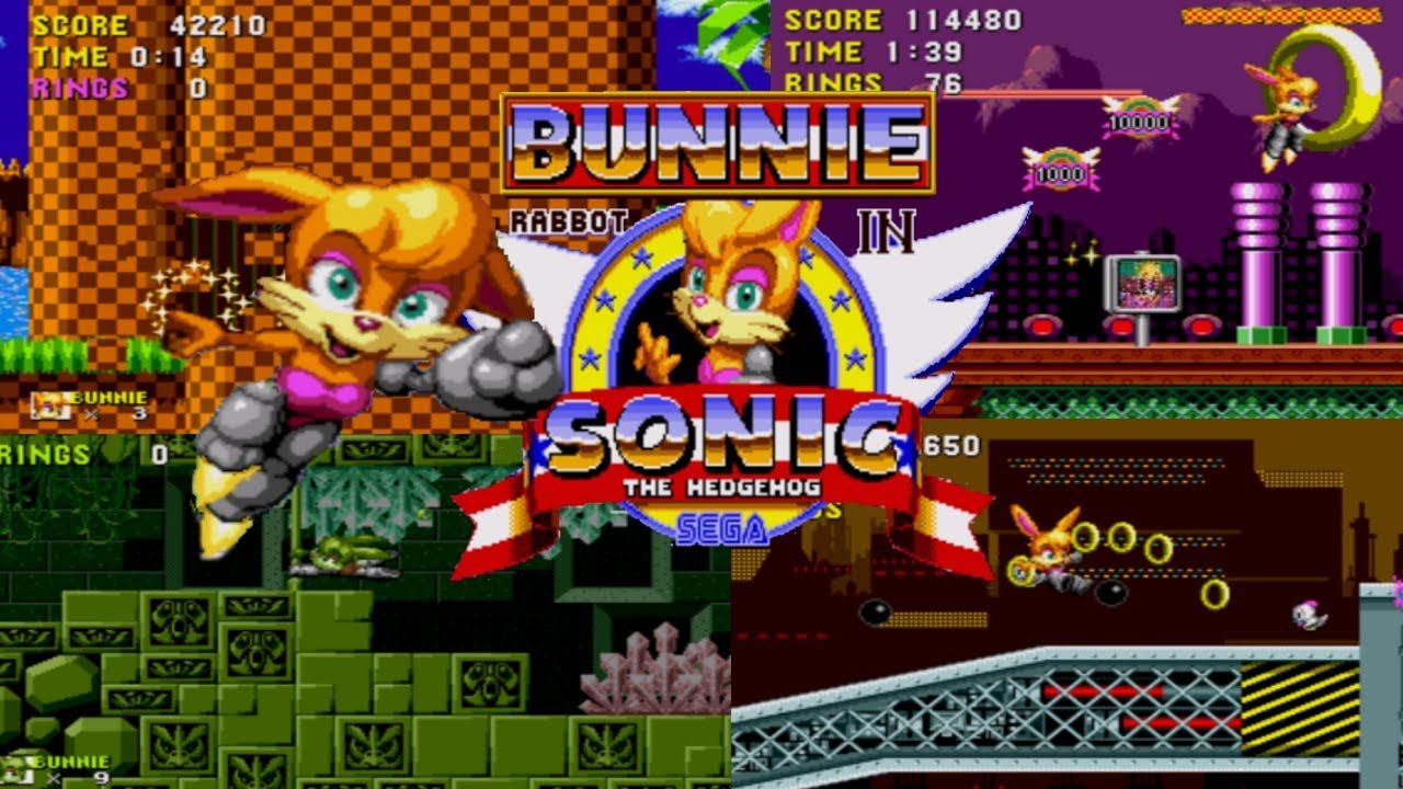Bunnie Rabbot in Sonic the hedgehog-Playthrough - YouTube