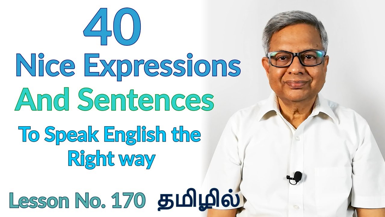 40 Nice expressions and sentences to speak English the right way. - YouTube