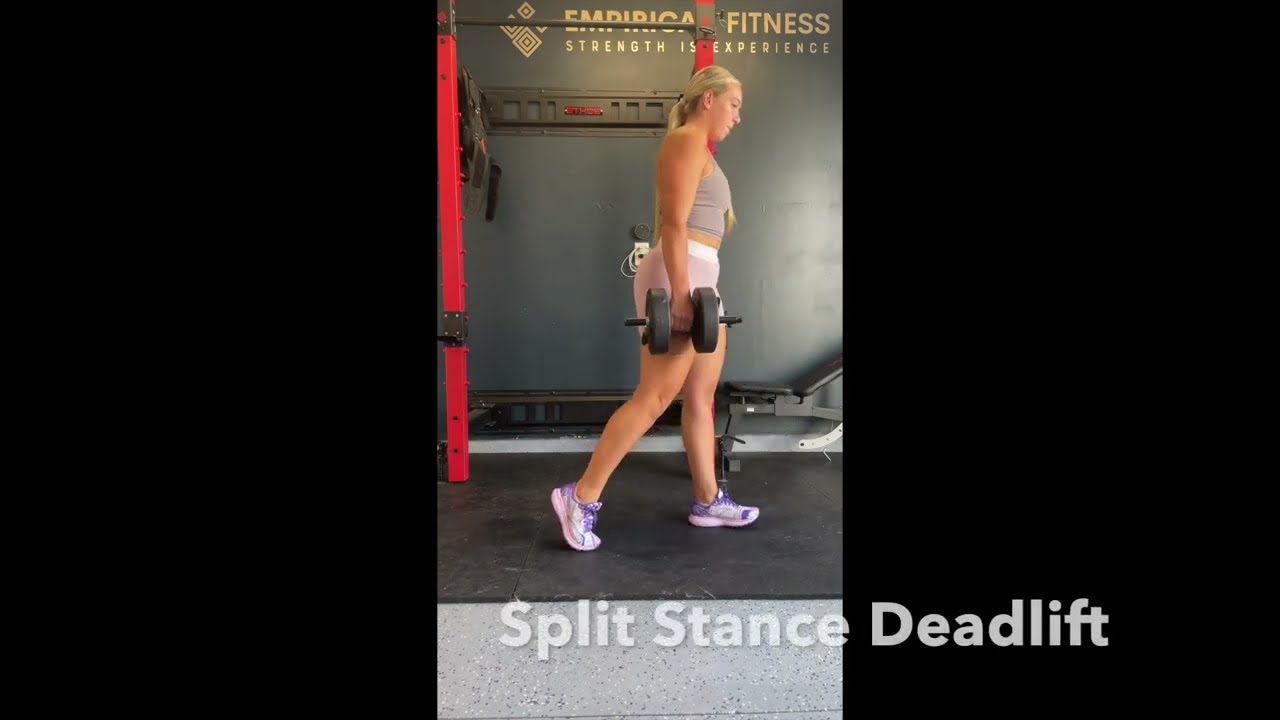 Split Stance Deadlift - YouTube