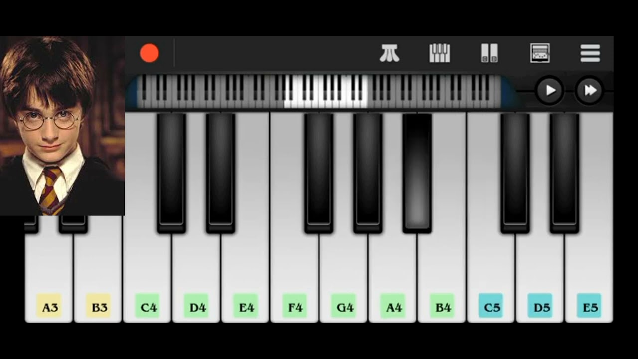 Harry Potter Hedwig Theme Keyboard 🎹 Cover notes - YouTube