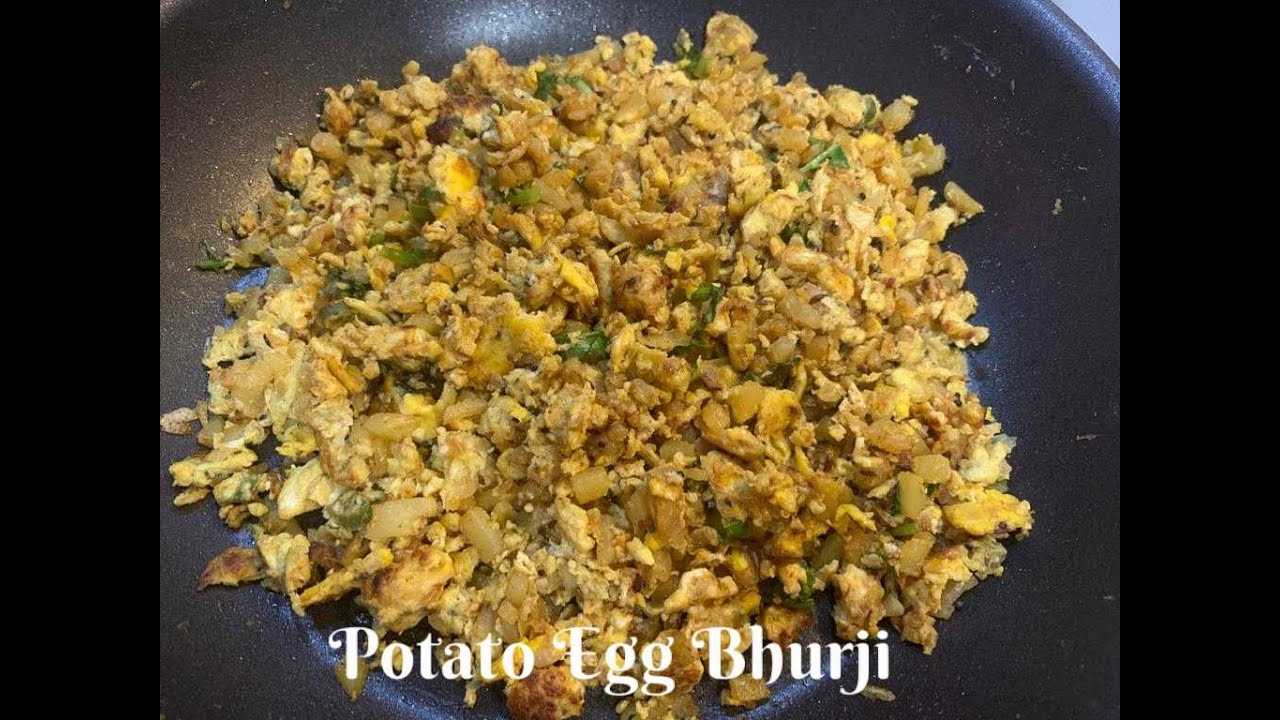 Potato Egg Porutu||Aloo Egg Bhurji||simple and quick egg recipe - YouTube