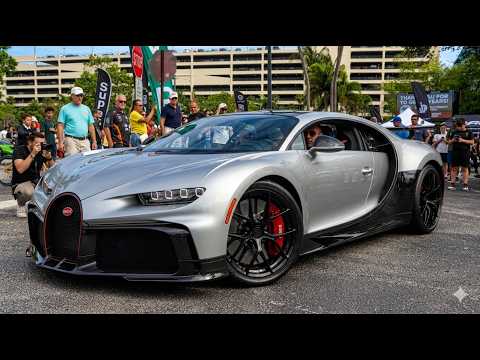 $200M SUPERCAR HYPERCAR CHAOS! 4x Bugatti Chiron, DIVO, LaFerrari, Enzo, Pagani - INSANE INVASION