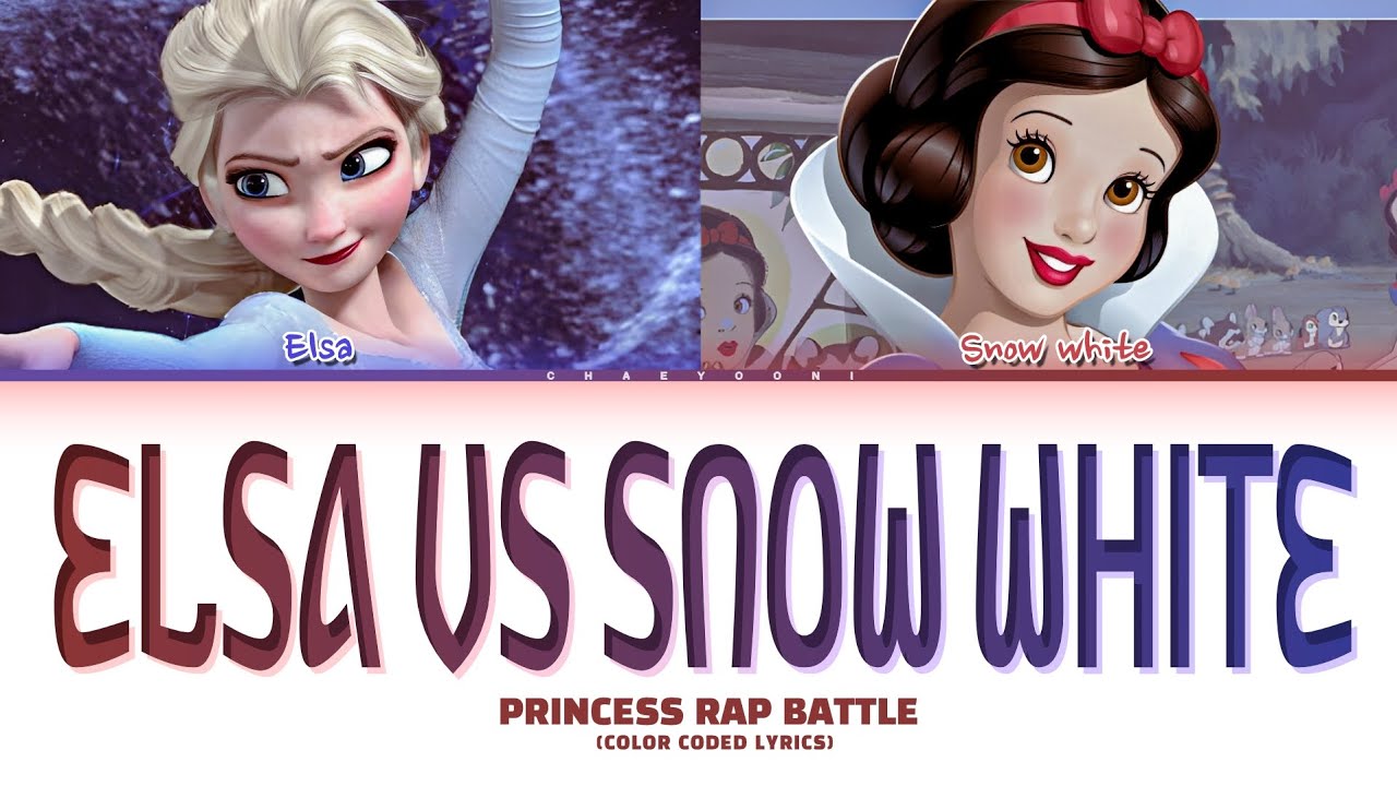 Elsa Vs Snow White Lyrics (Color Coded Lyrics) - YouTube