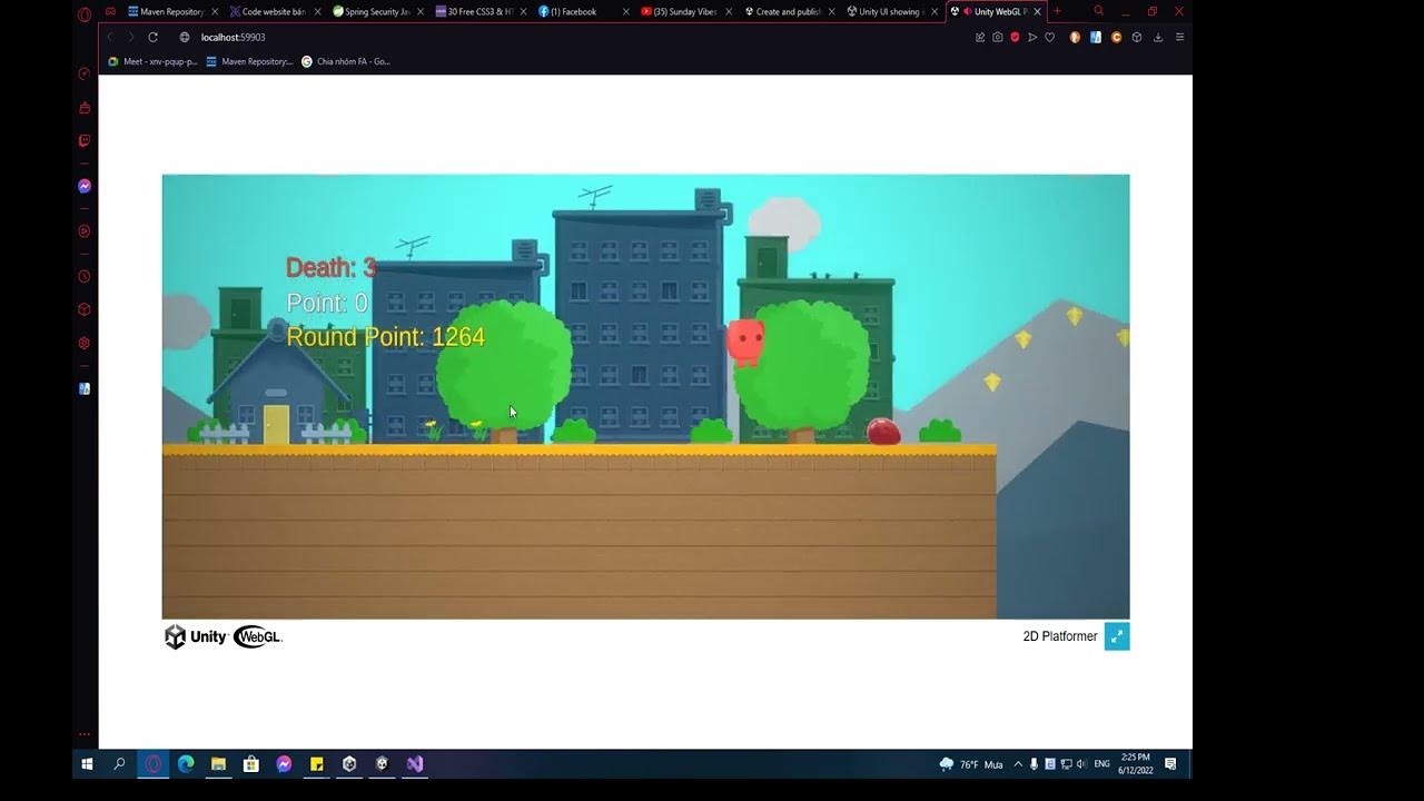 demo 2D Platformer Game Gameplay ( C# Unity ) - YouTube