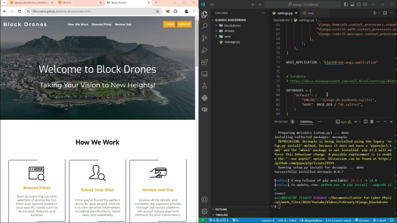 Drone Booking Web App with Django: Introduction (2 of 2) - YouTube