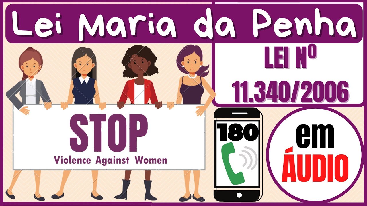 Lei Maria da Penha (Lei 11.340/2006) em ÁUDIO - YouTube