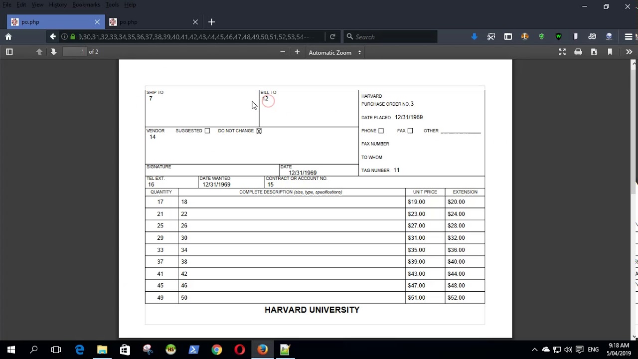 Harvard University SQL Injection PoC Video - YouTube