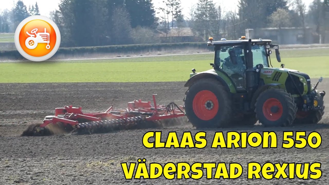Rolling 2023 | Claas Arion 550 & Väderstad Rexius rollers - YouTube