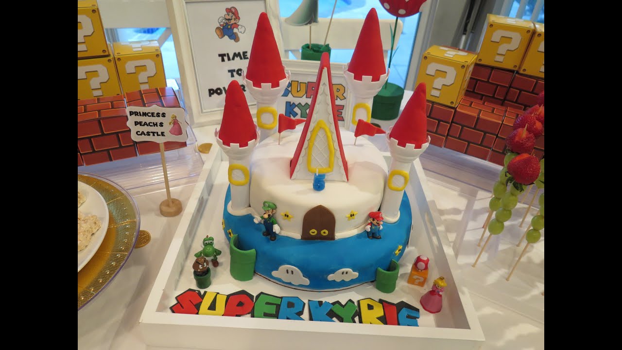 DIY Super Mario Castle Cake - YouTube