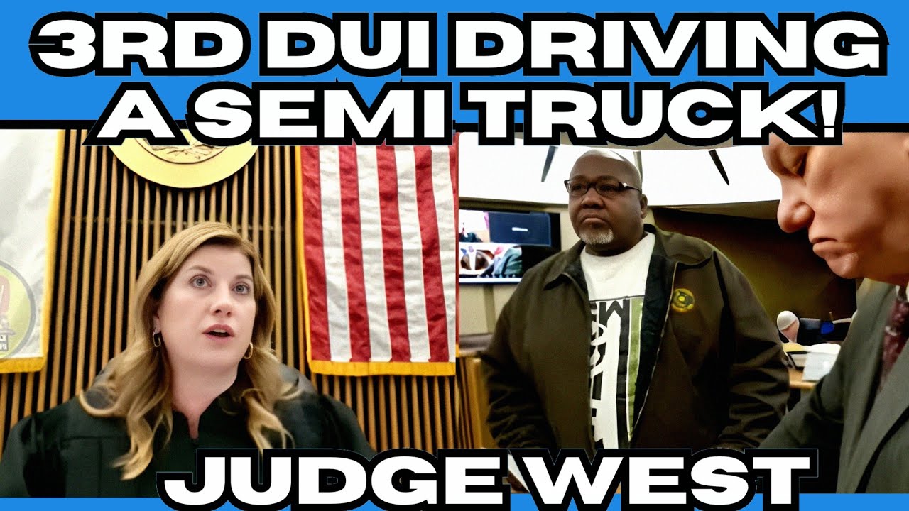 Trucker Faces Judge After 3rd DUI — Nearly 3x the Legal Limit! - YouTube