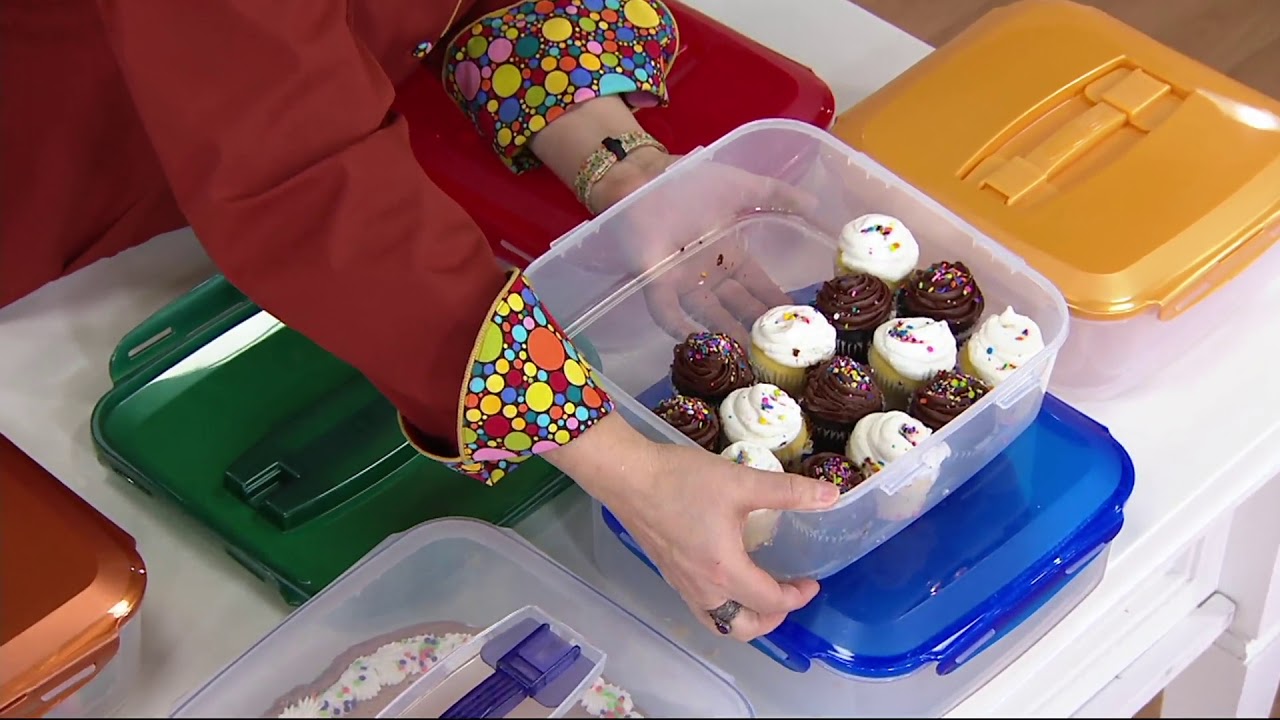 Lock & Lock Appetizer Tray with Color Handle Lid on QVC - YouTube