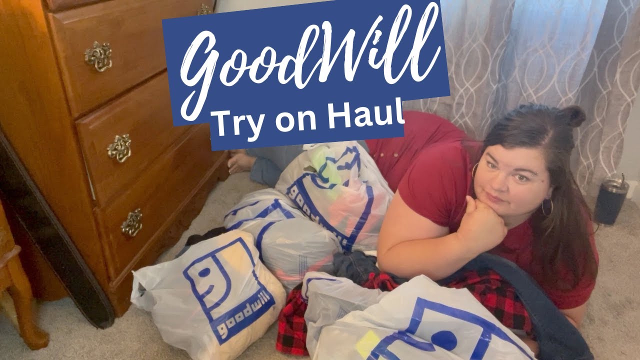 Plus Size Goodwill Haul & try on - YouTube