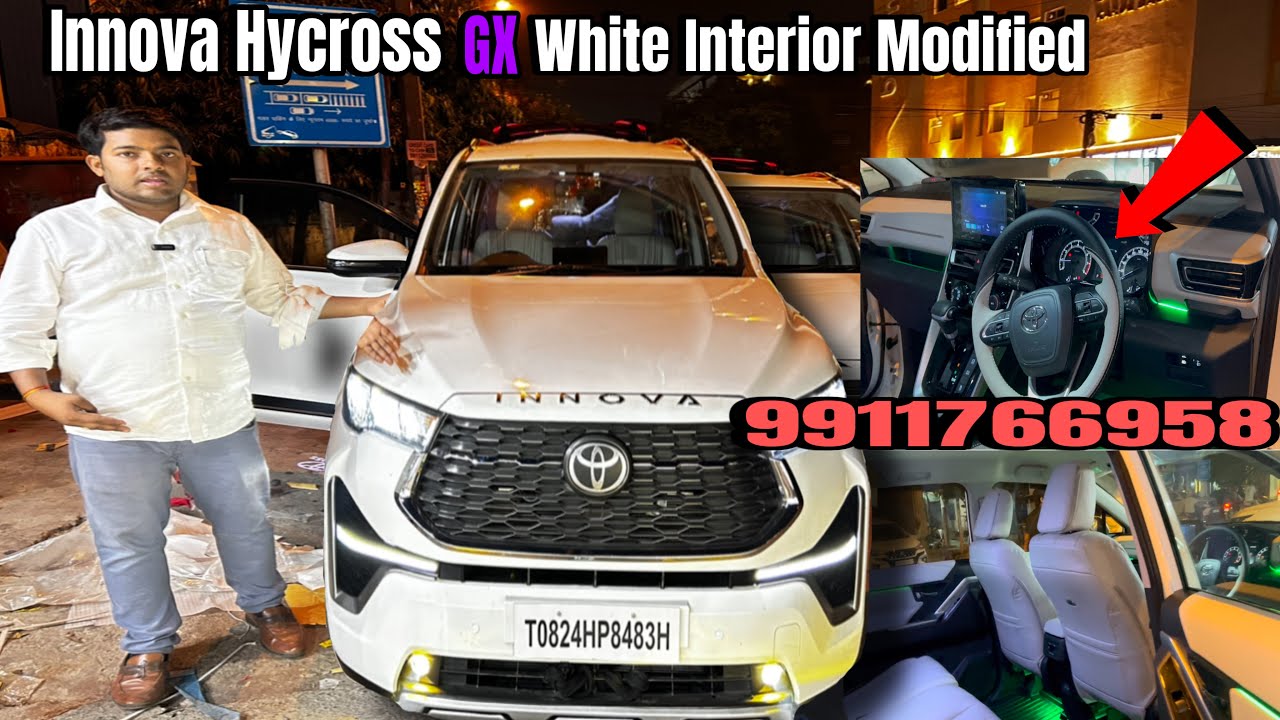 Innova HYCROSS White Interior😱 कर दिया Modified ️ Fully Modifications ...