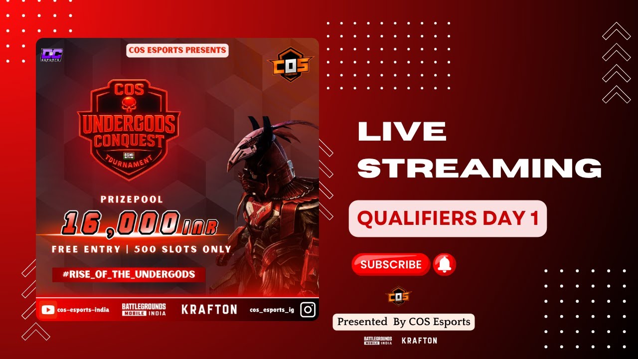 COS UNDERGODS CONQUEST || 16,000 INR || KRAFTON VERIFIED BGMI ...