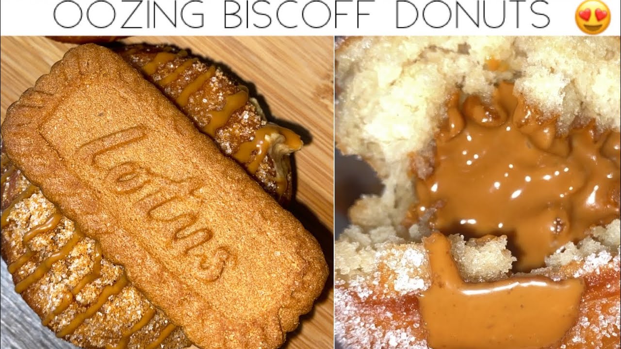 STUFFED LOTUS BISCOFF DONUTS- Quick And Easy | Nargis’ Kitchen - YouTube