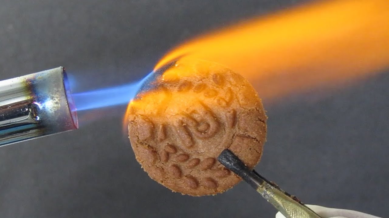 Experiment: Firing /Burning Biscuits - YouTube