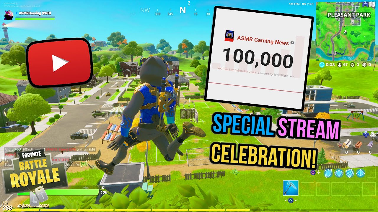 Part 1 Fortnite 100k Subscribers Celebration Stream Custom 💎🎮 - YouTube