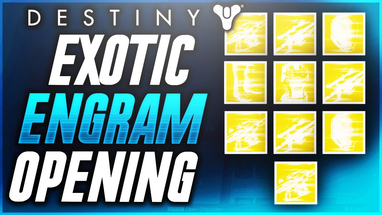 Destiny:Exotic Engram Opening!!! - YouTube