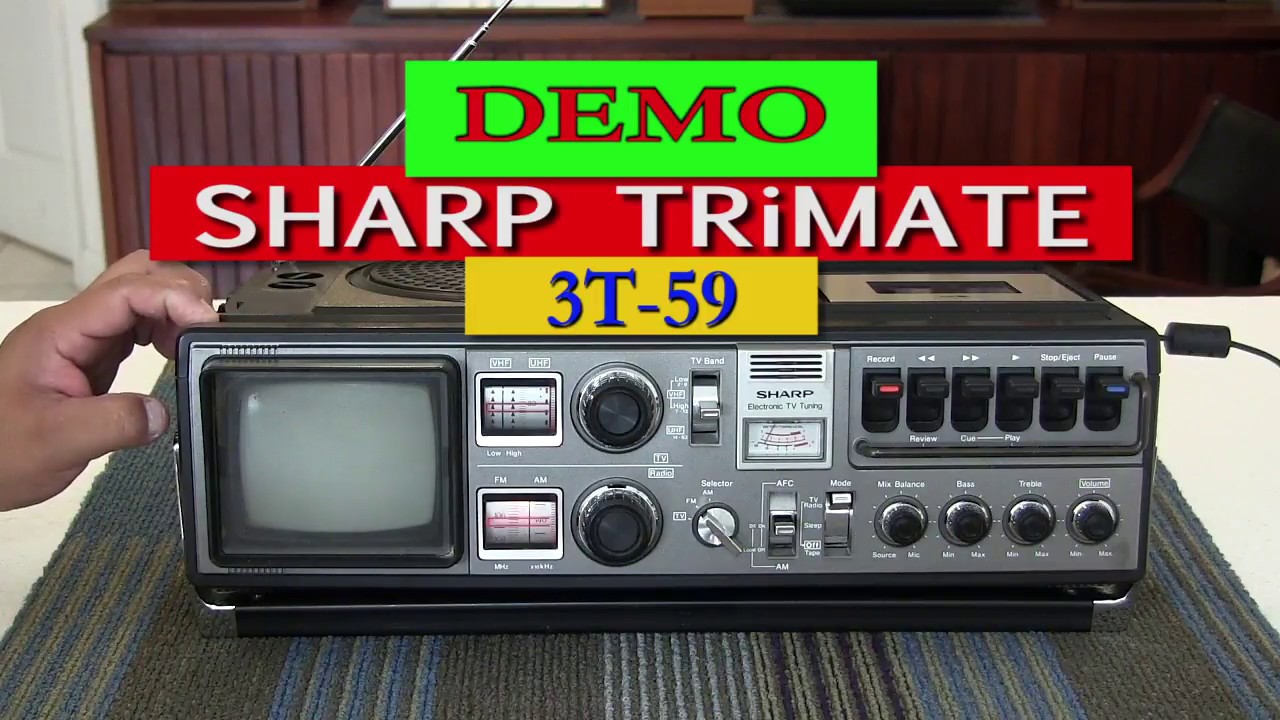 SHARP TRiMATE 3T-59 DEMO. - YouTube