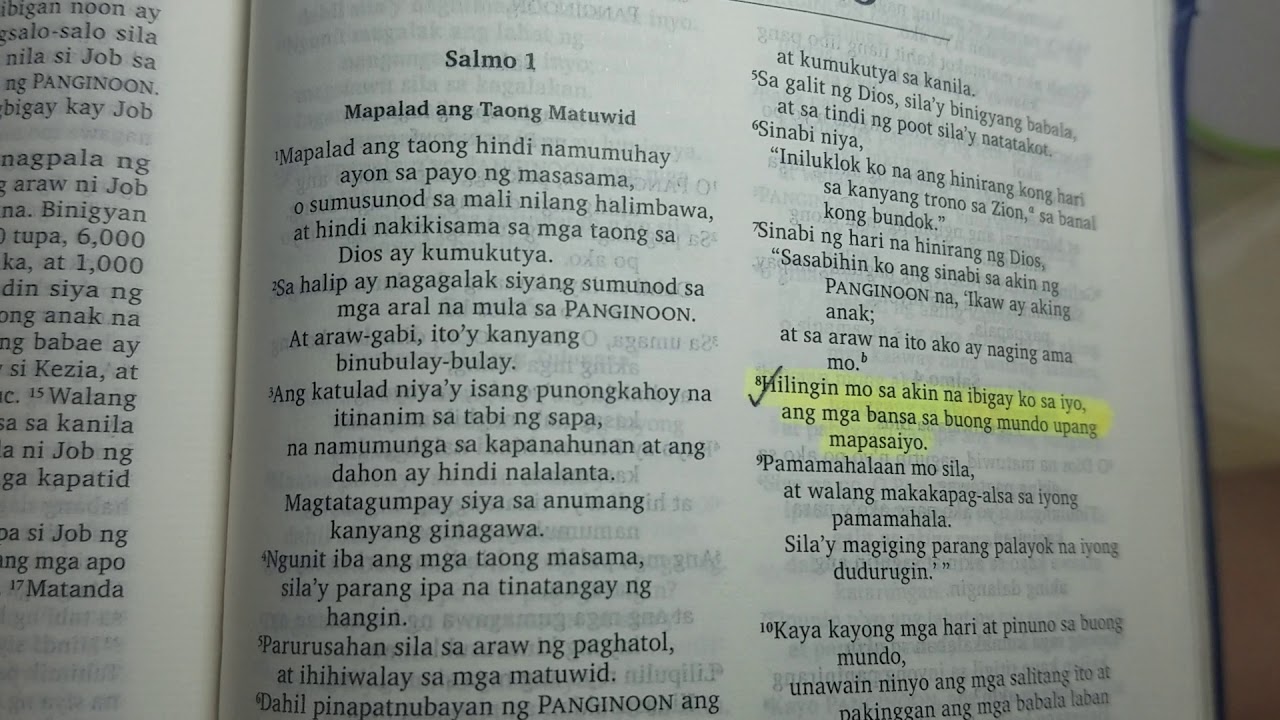 Tagalog Audio Bible Psalm 1 ASD Version YouTube