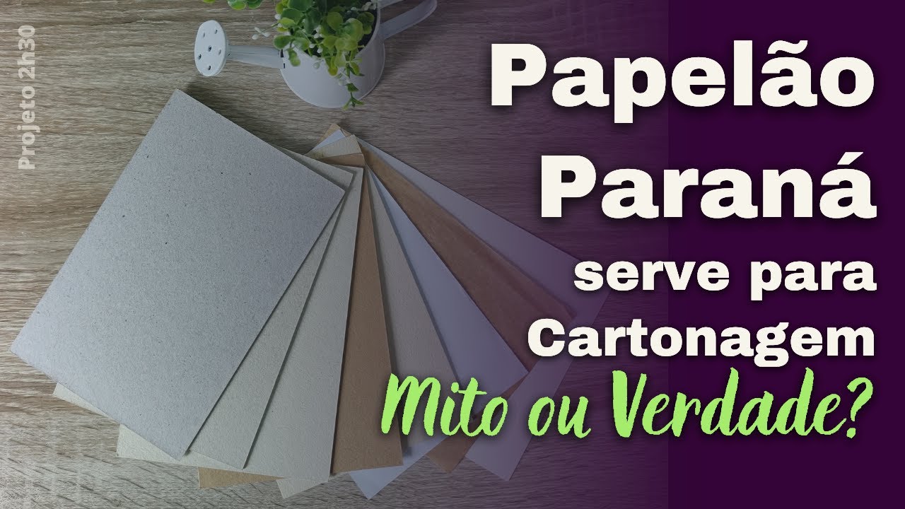 O papel paraná serve para fazer cartonagem? - YouTube
