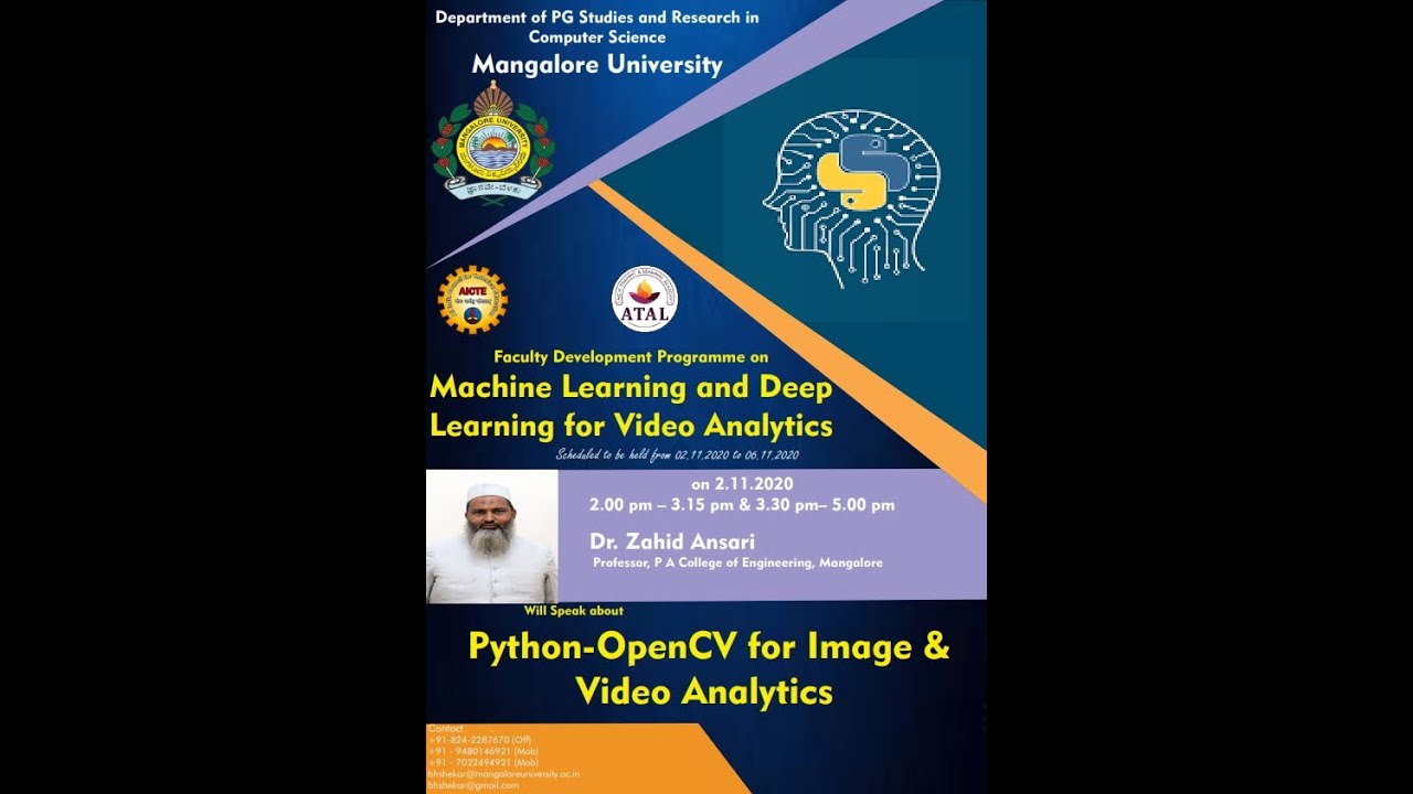 Image Processing using Python: Prof Zaheed Ansari- Part-1 - YouTube