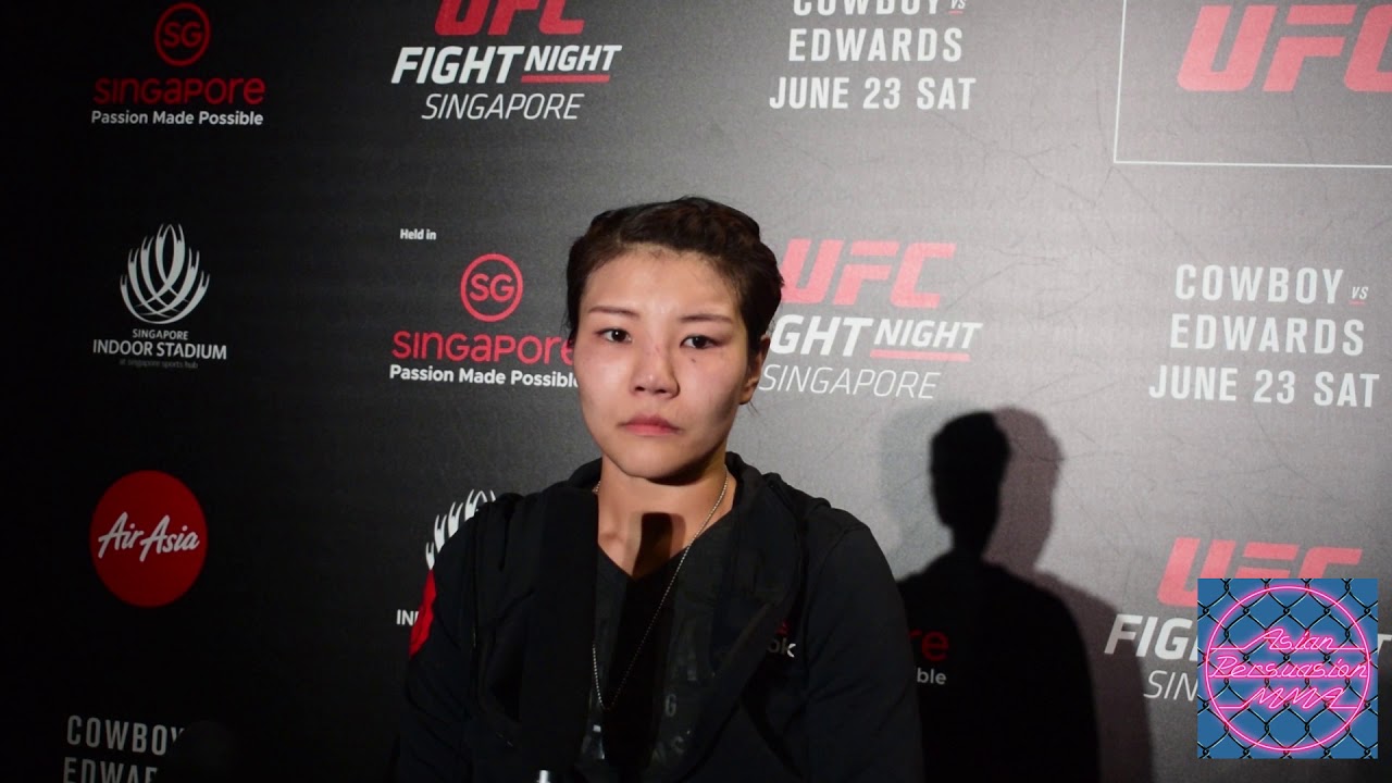 UFC Singapore Post Fight Interview - Ji Yeon Kim - YouTube