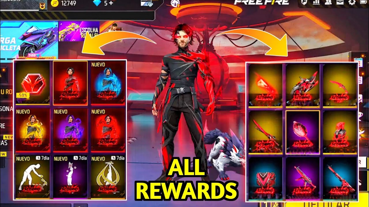 Project Crimson Event All Rewards| Free Fire Project Crimson Event ...
