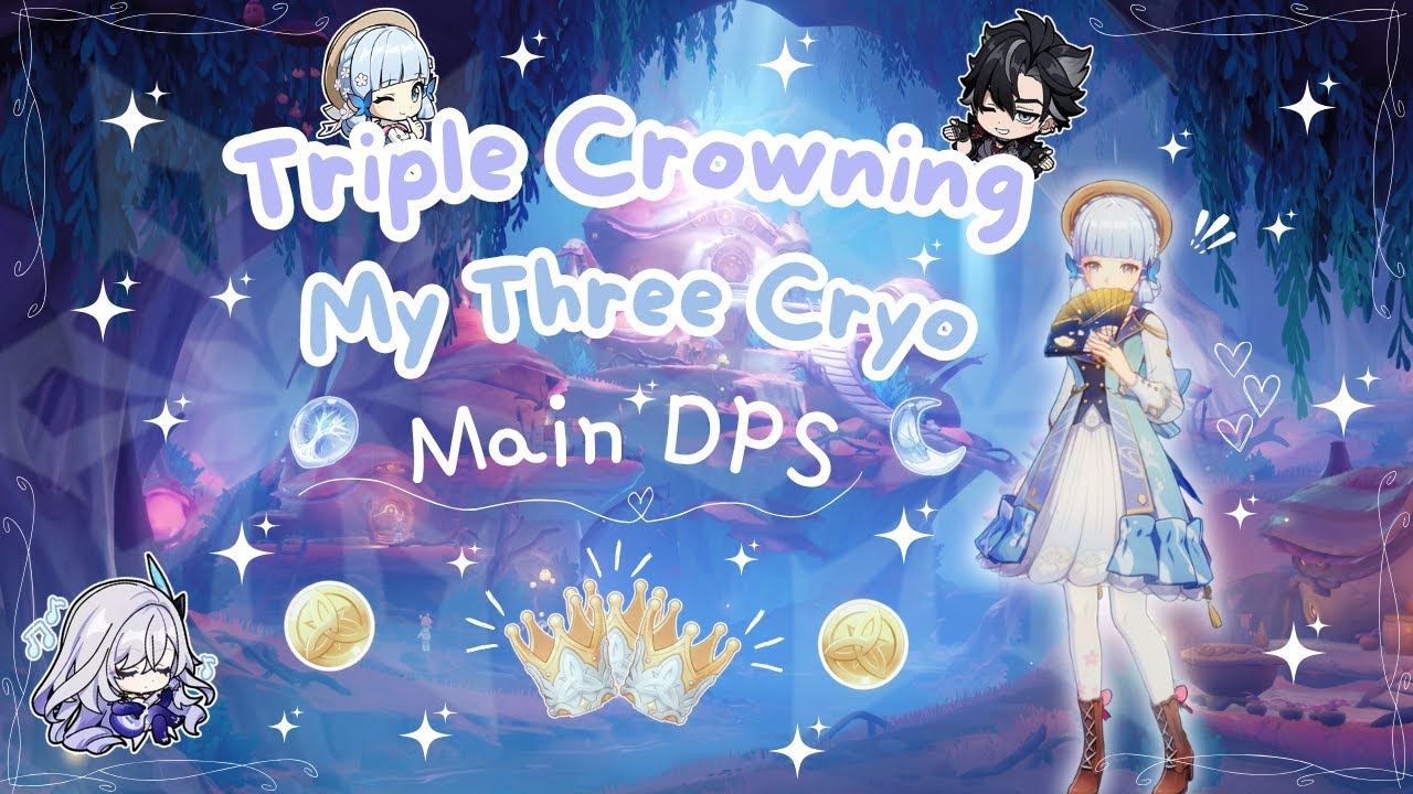 Triple Crowning My 3 Cryo Main DPS ️⋆. 𐙚 ˚| cozy genshin gameplay - YouTube