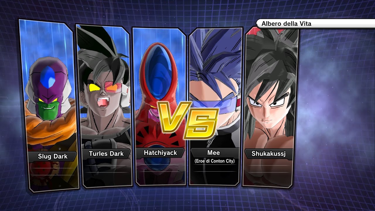 Xenoverse 2 - Requested match (PC): Hatchiyack/Turles Dark/Slug Dark vs ...
