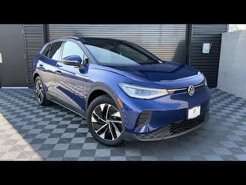 2022 Volkswagen ID.4 Pro S: Dust Blue Metallic (Walk Around) - YouTube