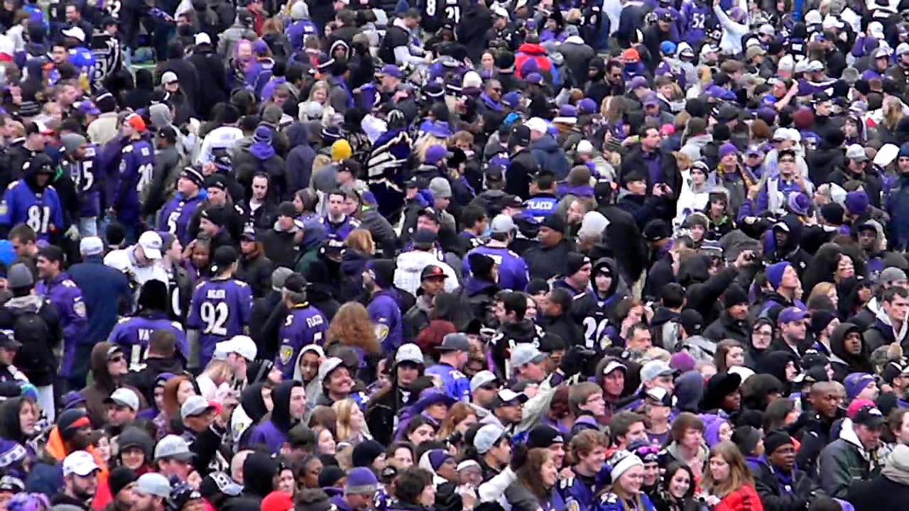 Ravens Fans Down on the Football Field in M&T Bank Stadium DSCN5269.mov ...