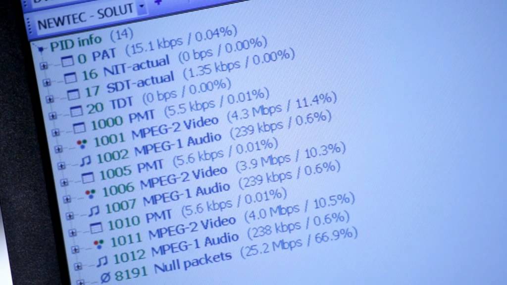 Built-in Transport Stream Analyzer - YouTube