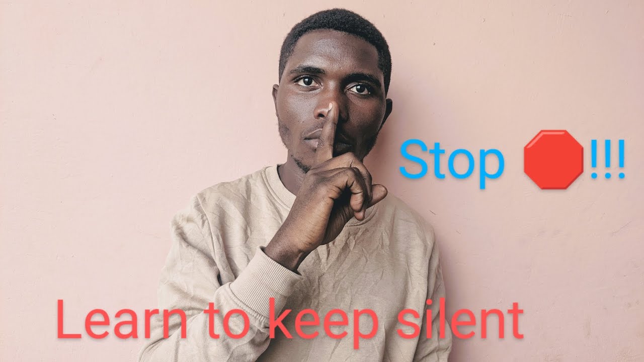 learn to keep silent when you are in these situations - YouTube