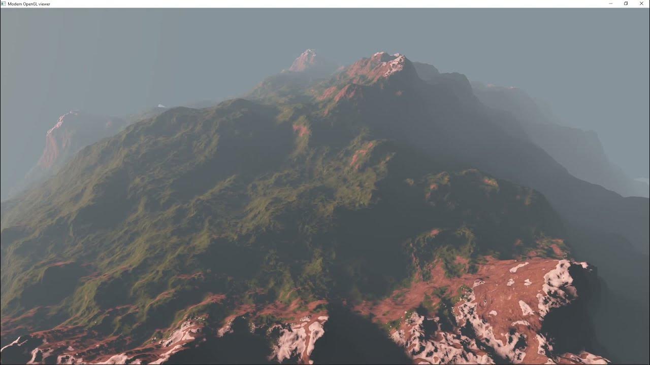 Procedural planets - 03 - improved mountains + snow | OpenGL - YouTube