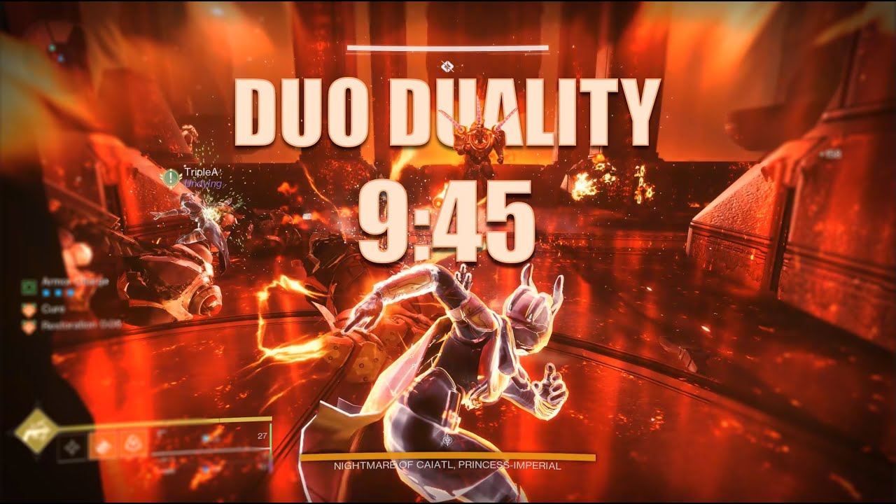 Duo Duality Speedrun in 9:45 (PB/WR) | Titan/Hunter POV - YouTube