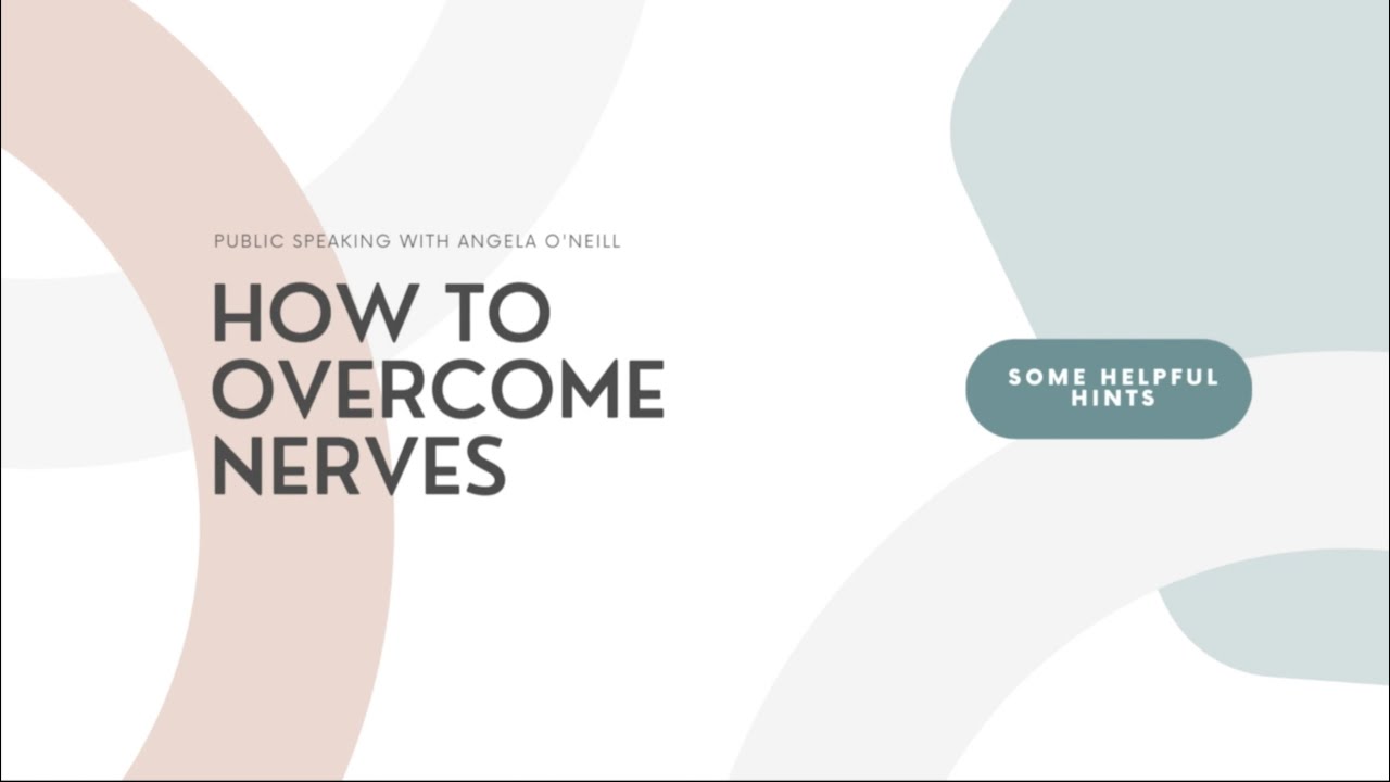 Public Speaking: A Lesson on Overcoming Nerves - YouTube