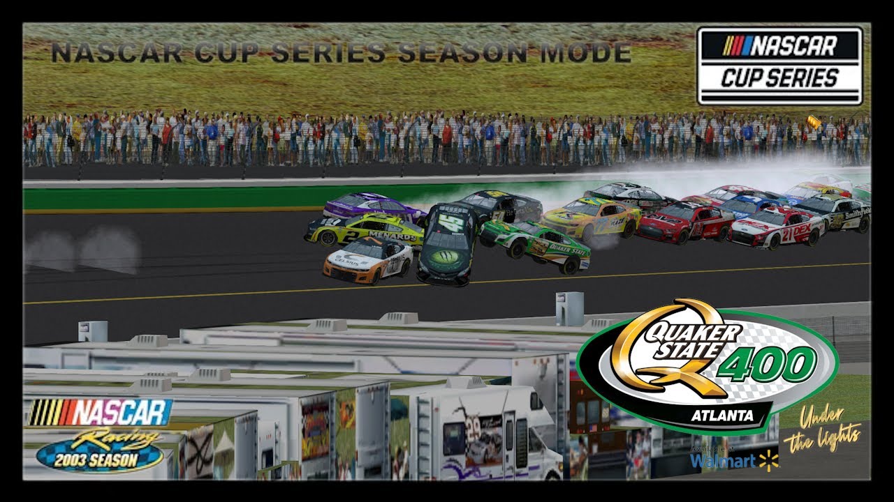 THE HUGE ONE STRIKES IN ATLANTA! - NR2003 Cup Series Race 19/36 - YouTube