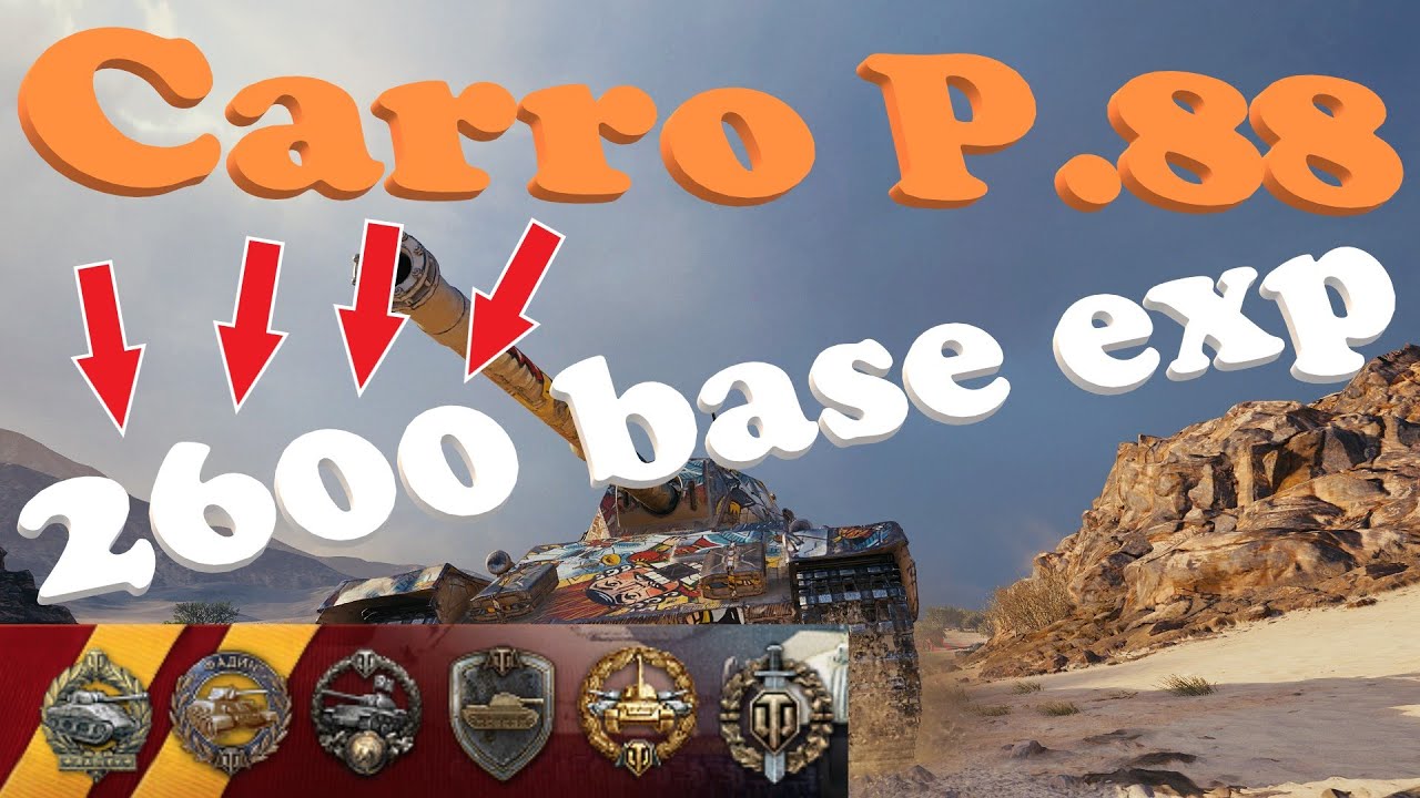 World of Tanks Carro d'assalto P.88 gameplay | 2600 base exp | Italian ...