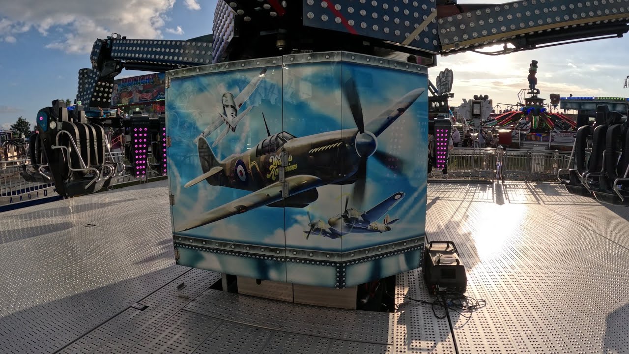 wilmots attractions AIR RAID on ride POV Irvine Marymass 2025 - YouTube