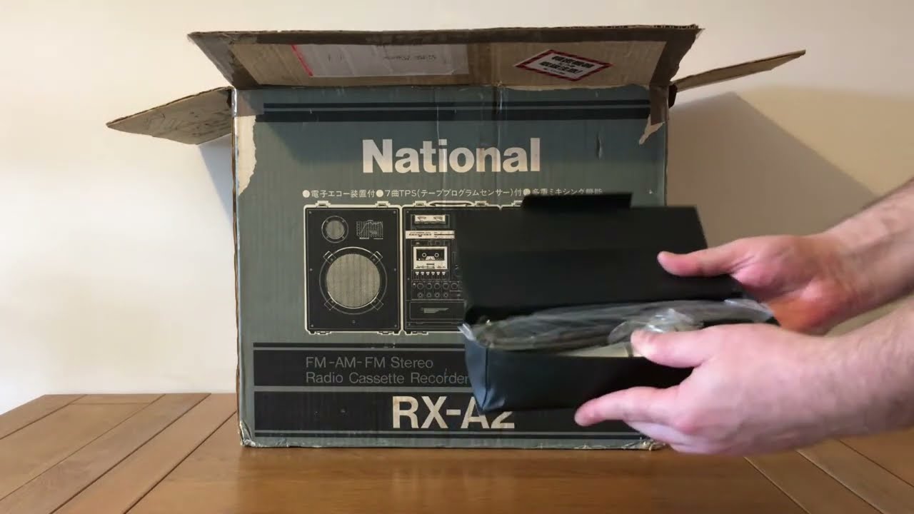 Unboxing Brand New NATIONAL RX-A2 FM-AM Stereo Radio Cassette Recorder ...
