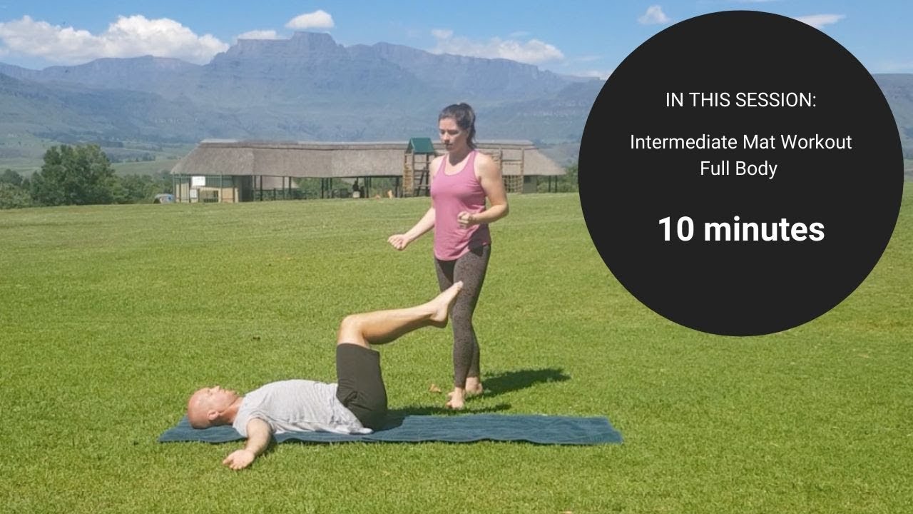 Pilates Mat Flow - Intermediate Level - YouTube