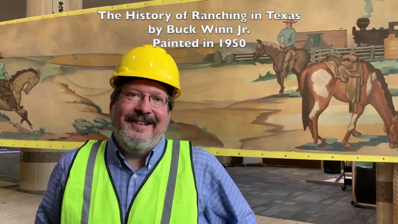 Mural Conservation and Installation of "History of Ranching" at Texas ...