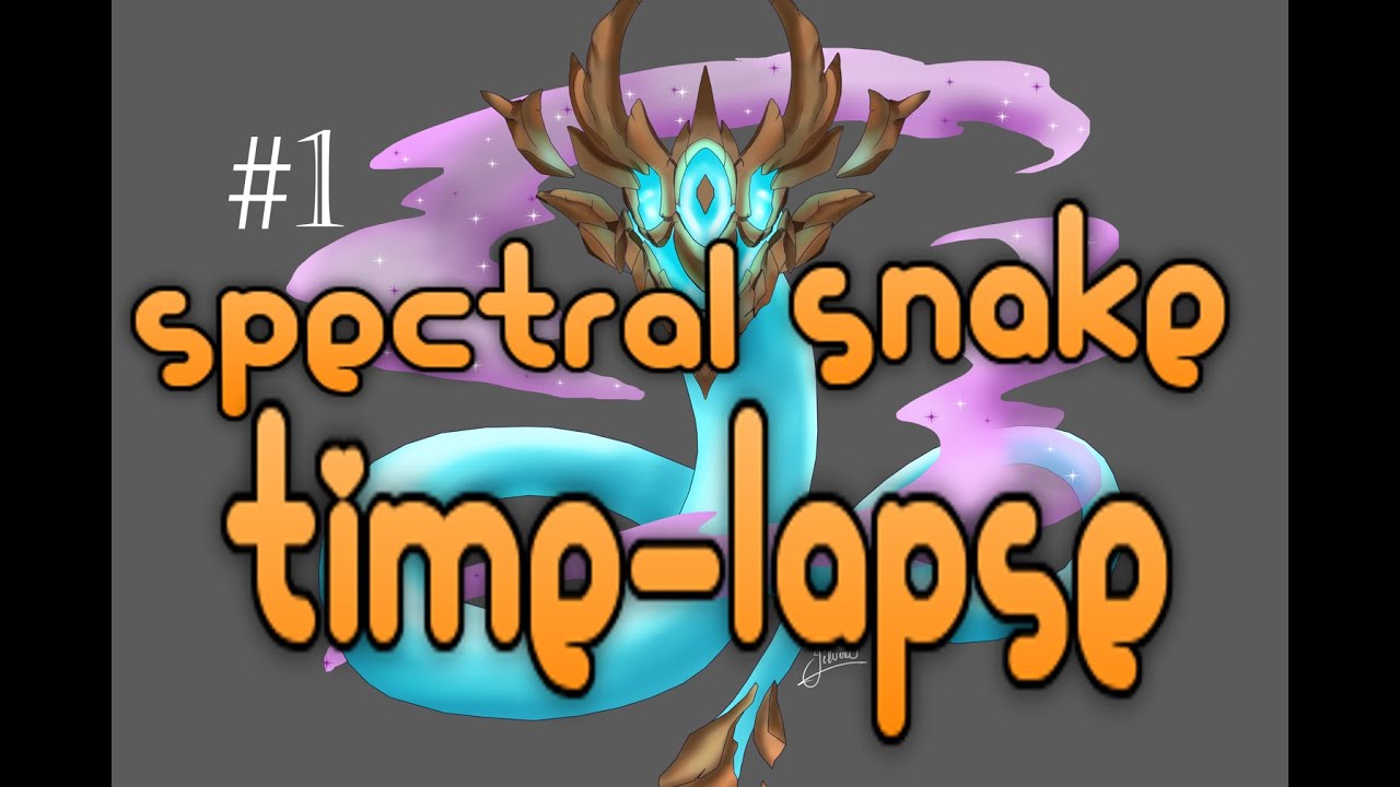 Spectral Snake Dragon Fanart - Time-lapse #1 - YouTube