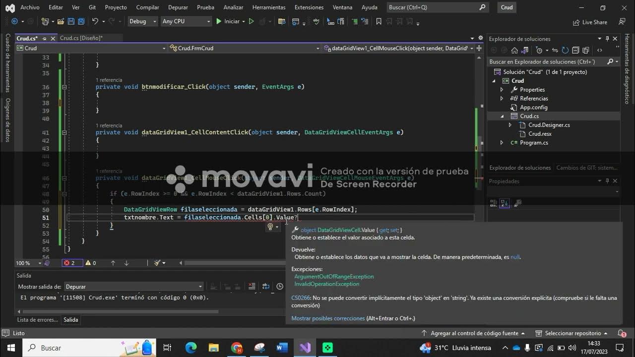Como hacer un CRUD en C# sin base de datos parte 2 - YouTube