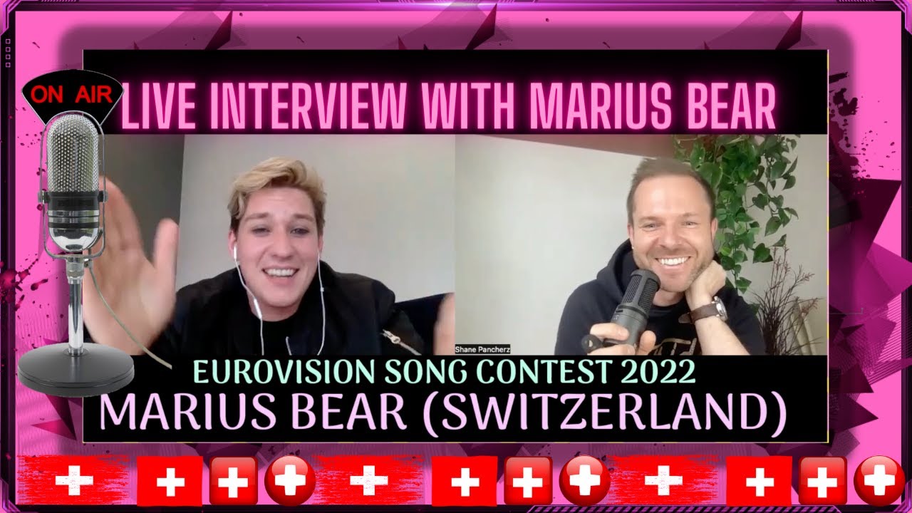 MARIUS BEAR Interview | Post 2nd Rehearsal | Switzerland Eurovision ...