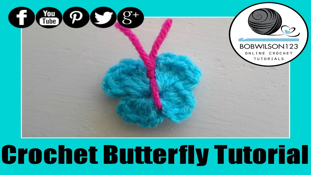 Crochet Butterfly Tutorial - YouTube