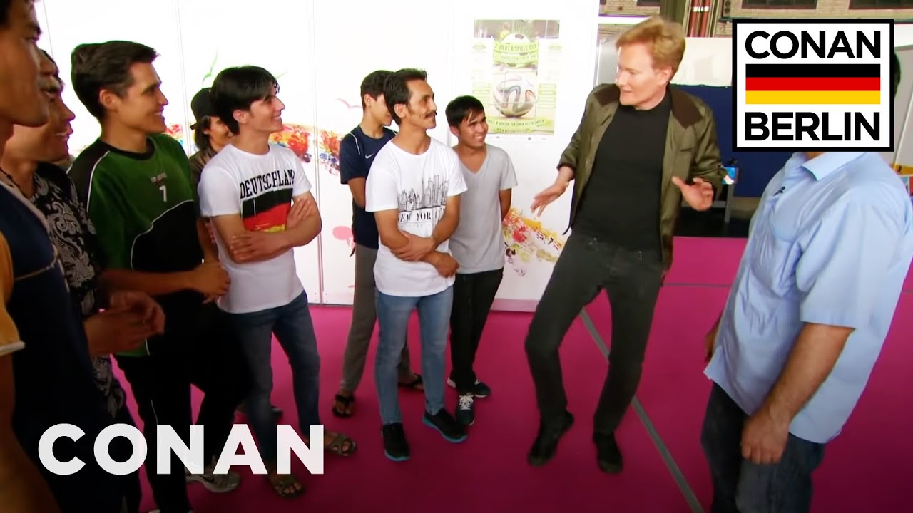 Conan Meets Refugees At Tempelhof | CONAN on TBS - YouTube